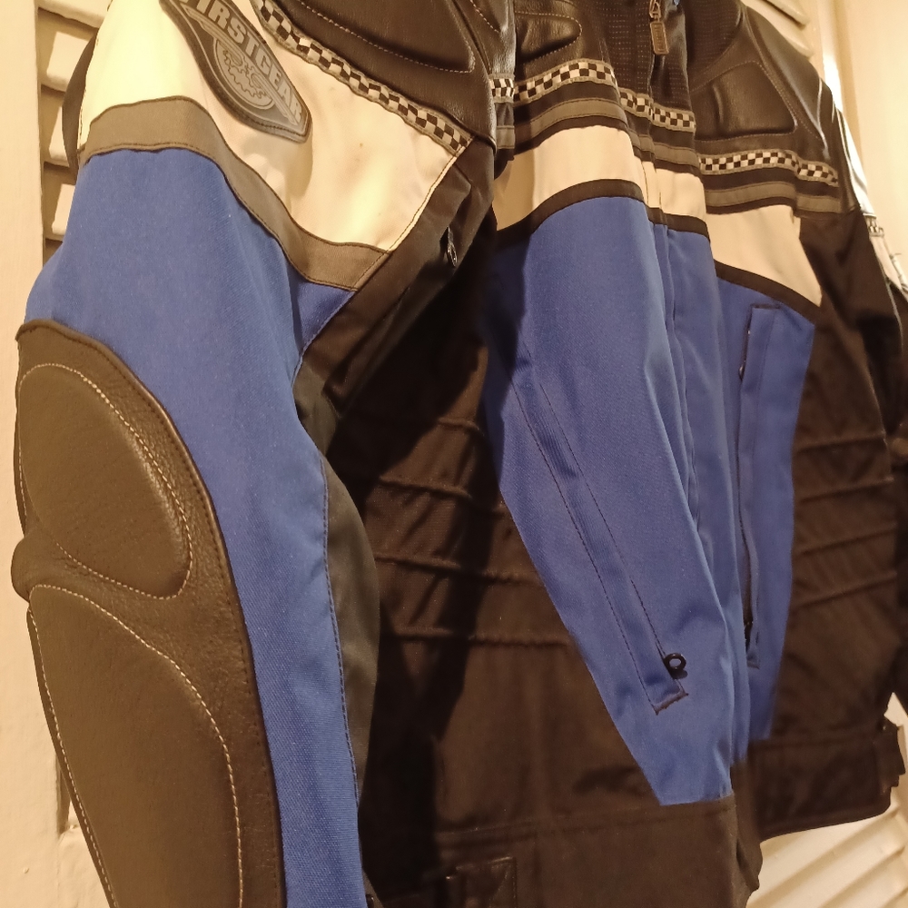 First Gear Motorcycle Racing Jacket Sz Xl - Gem